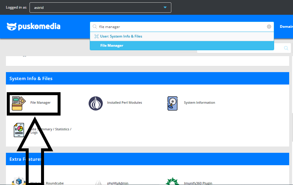 Cara Cut, Copy, Paste di File Manager Hosting DirectAdmin - PuskoMedia Indonesia